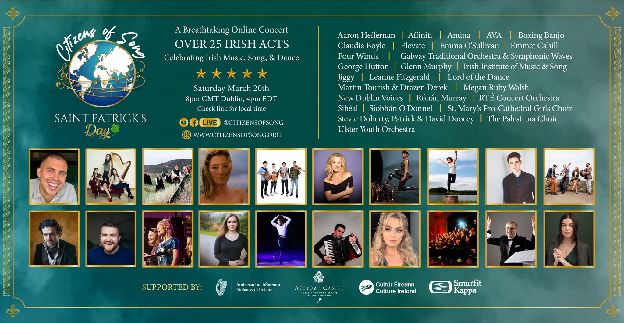 Traditional Irish Music on St Patrick Day 2021 – Global Events Guide